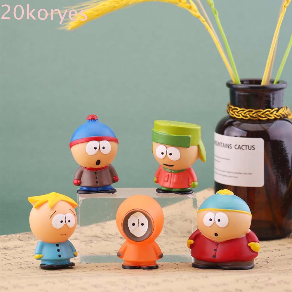 KORYES The South Park Kids Toys PVC Cartman Southern Park Desktop ...