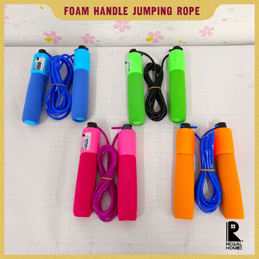 Adjustable Jump Rope with Counter Foam Padded Handle Sports Skipping ...