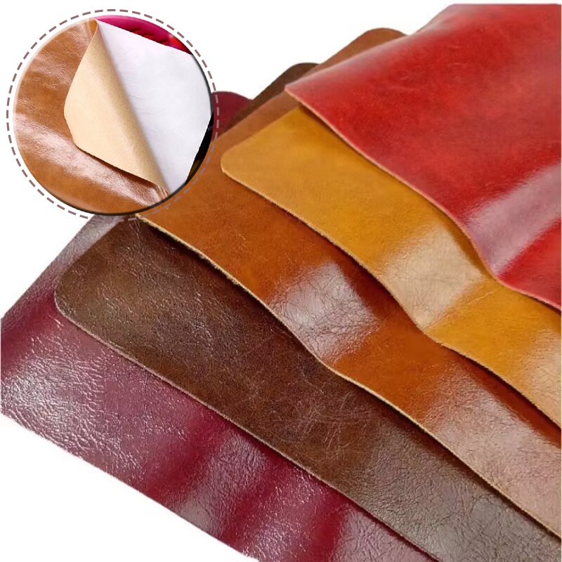 20x30cm Oil Wax Leather Patch (3M Strong Glue) Self-Adhesive Leather ...