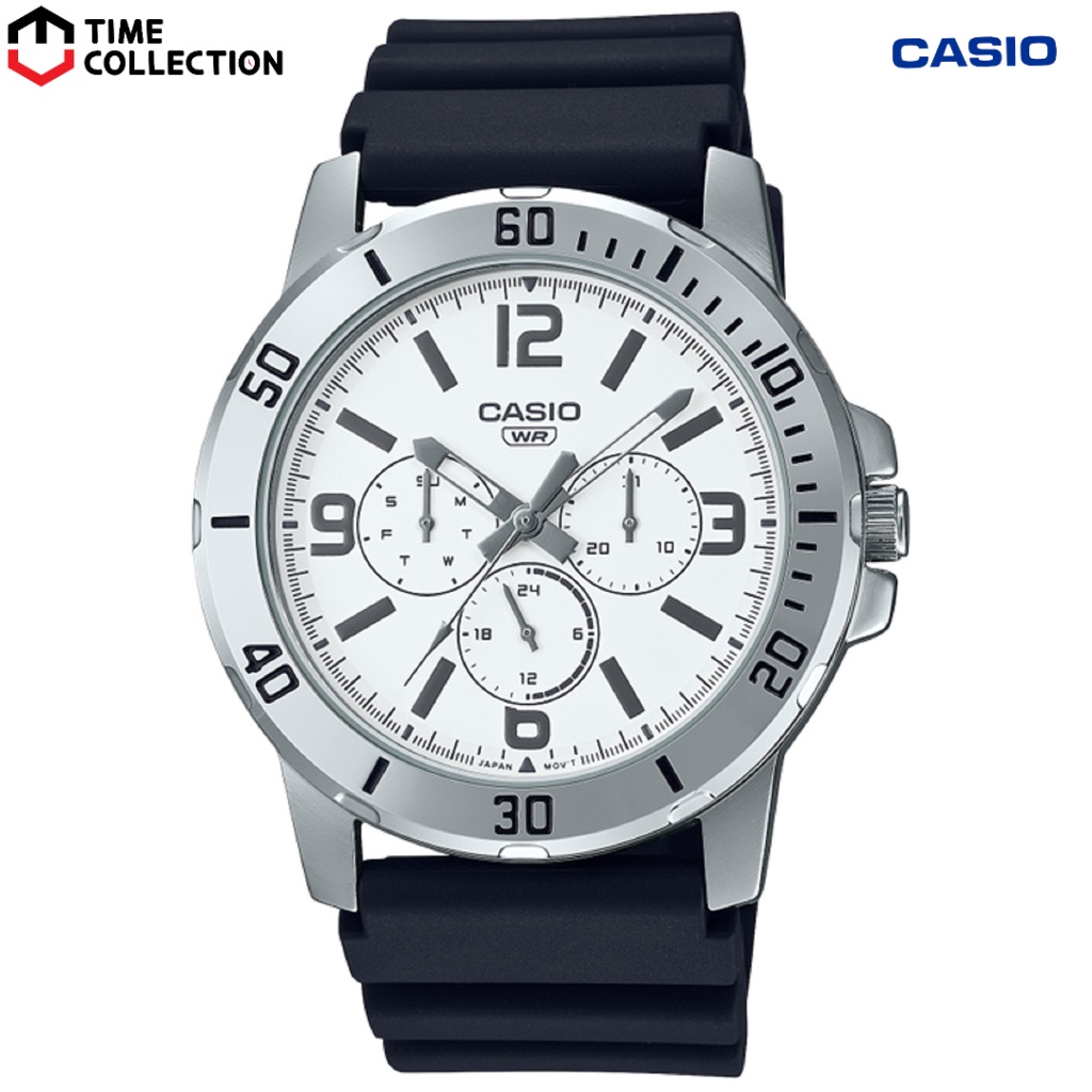 Casio MTP-VD300-7B Analog Rubber Strap Watch For Men | Shopee Philippines
