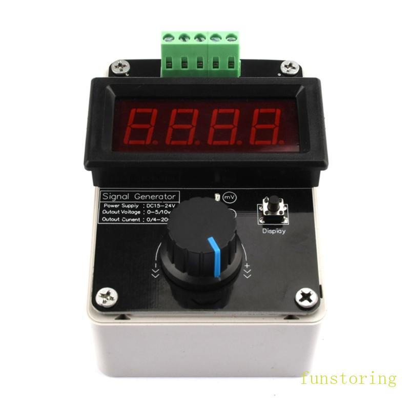 FUN DC 0-20mA Current Signal Generator Digital Display 4‑20mA DC24V Analog Simulator | Shopee ...