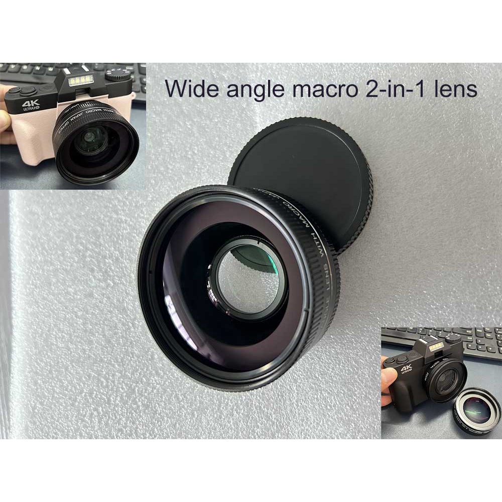 Camera Lens Wide-Angle Macro 52mm Two-In-One Lens | Shopee Philippines