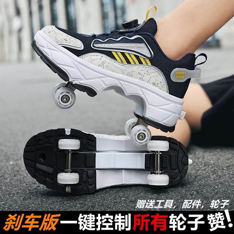 【Fast shipping】 Heelys Shoes Roller Blades Kick Roller Shoes Walking ...