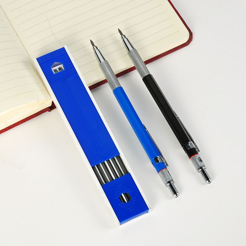 2mm 2B Lead Holder Automatic Mechanical Drawing Drafting Pencil 12 ...