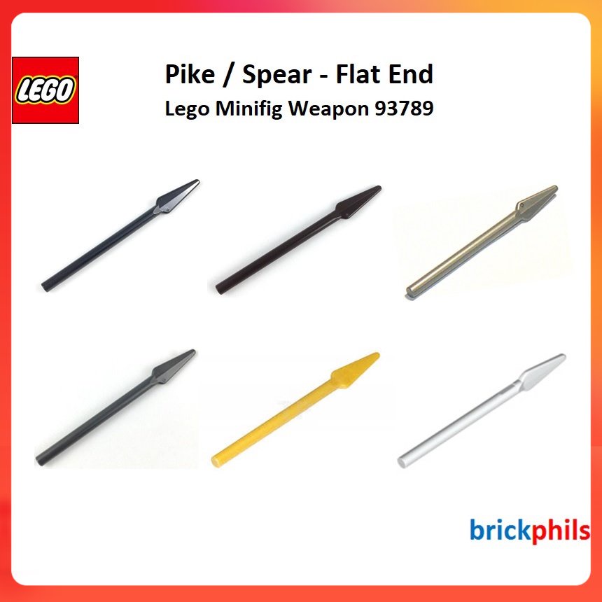 Lego Minifig Weapon 93789 Pike / Spear - Flat End | Shopee Philippines