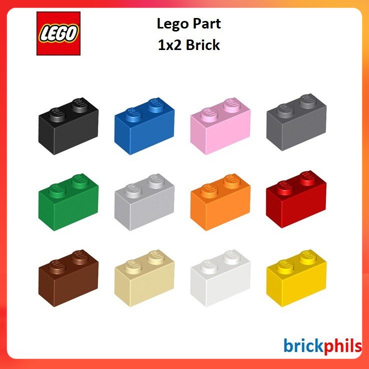 Lego Part 3004 - 1x2 Brick (5pcs per Lot) | Shopee Philippines