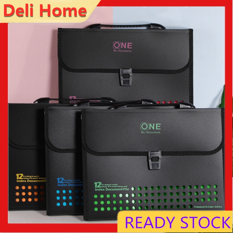 Black Expendable Enevlope Filling Case With Handle Expending File ...