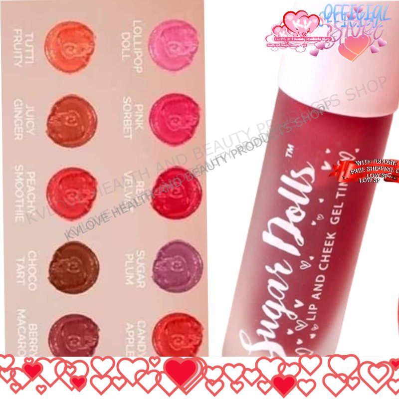 Sugar dolls lip and cheek tint Lollipop Doll, Choco Tart, Peachy ...