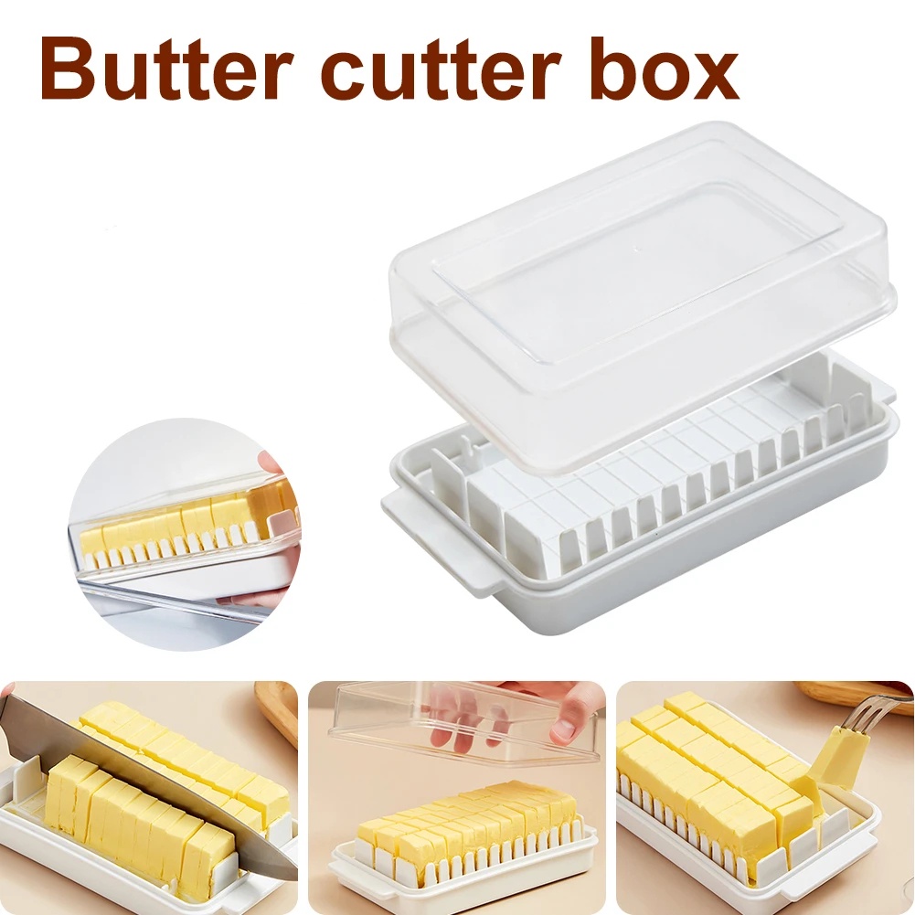 Butter Separator Cutter Slicer Box/Sealing With Lid Cheese Storage Tray ...
