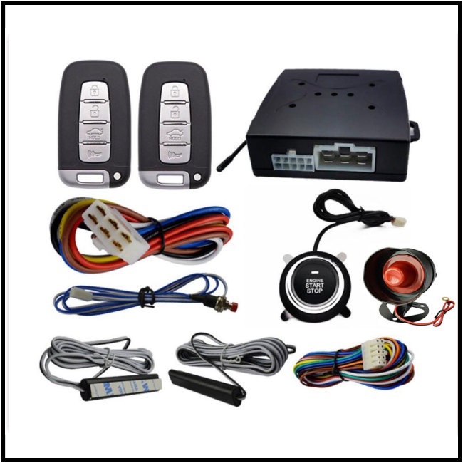CI 12v PKE Car Alarm Remote Control Car Keyless Entry Engine Start ...