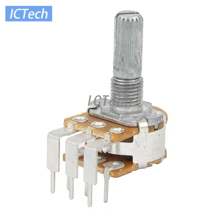 WH148 Potentiometer 6Pin 15mm B1K B5K B10K B20K B50K B100K B500K 1K 5K ...