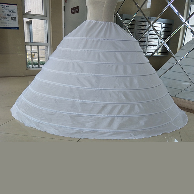 Women Big Petticoat Puffy Crinoline Underskirt 8 Hoops Bottom Hoop ...