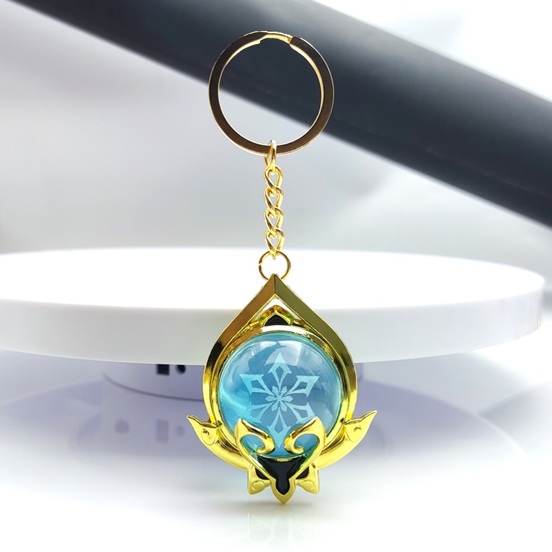Game Genshin Impact Visions Keychain Sumeru Mondstadt Liyue Inazuma ...