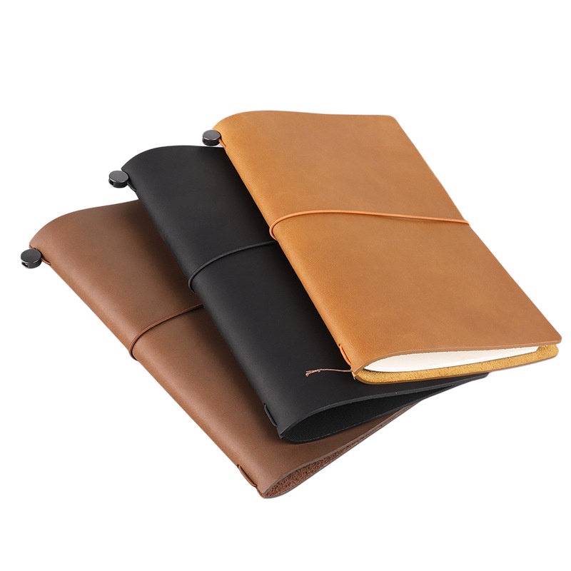 Vintage Genuine Leather Notebook Traveler Notebook Stationery Creative ...