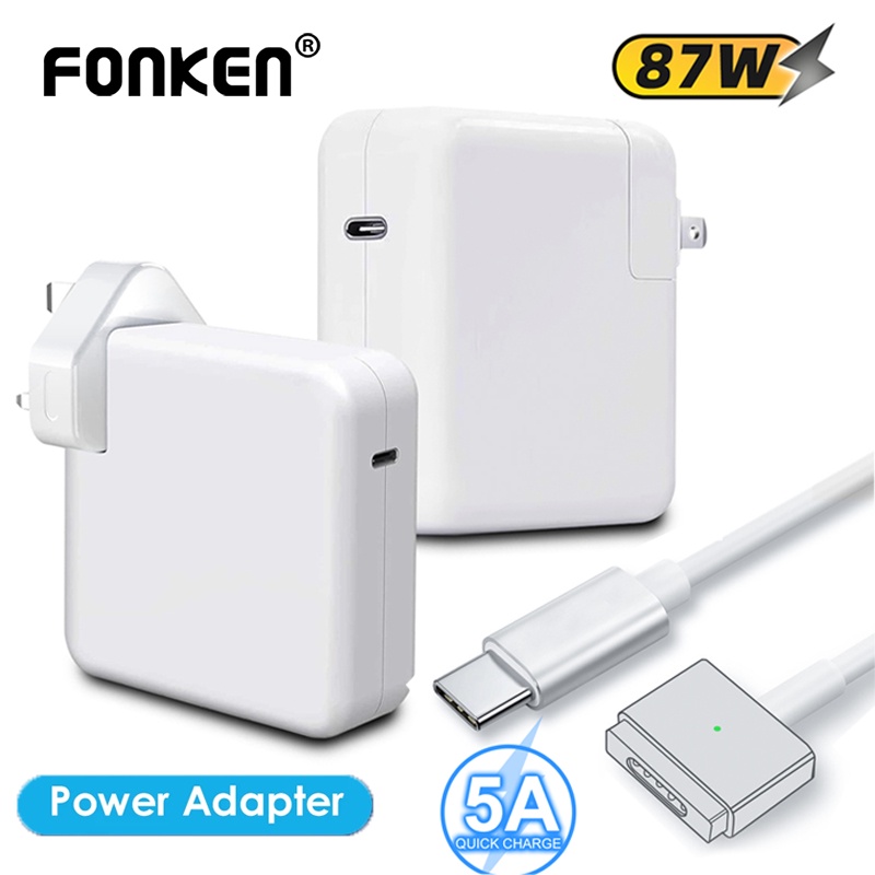Fonken USB-C Laptop Power Adapter UK/US Plug Type-C PD Charger To ... Fonken USB-C Laptop Power Adapter UK/US Plug Type-C PD Charger To ...
