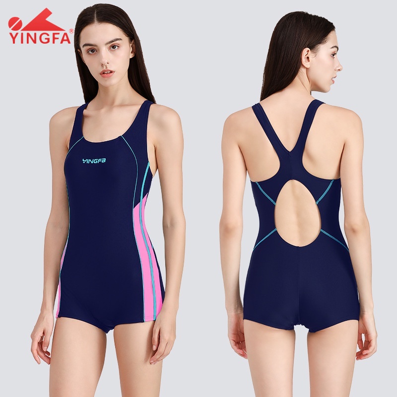 Yingfa Women 1 Piece Swimsuit 2023 Female Sporty Swimwear X-back Removable Breast Pad Bathing ...