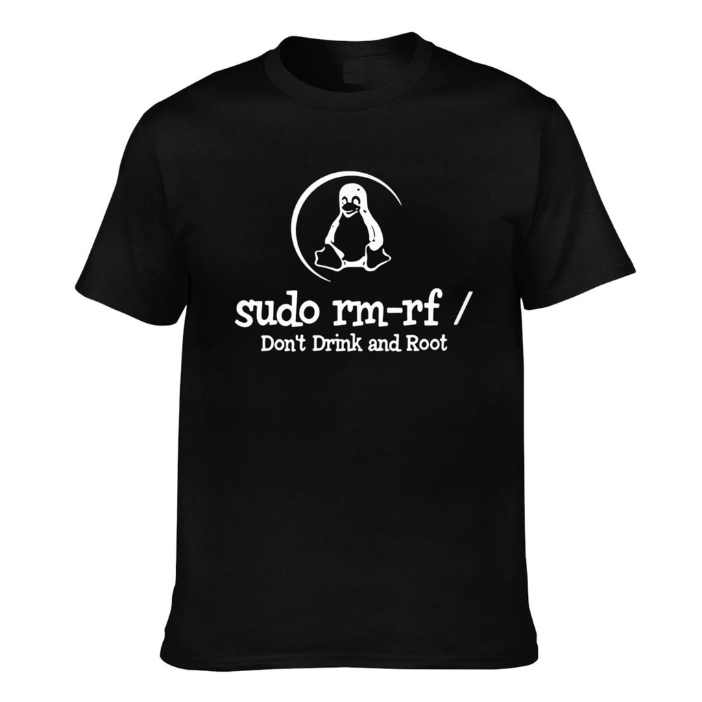 Linux Sudo Rm-Rf Don'T Drink And Root Men's Short Sleeve T-Shirt | Shopee Philippines