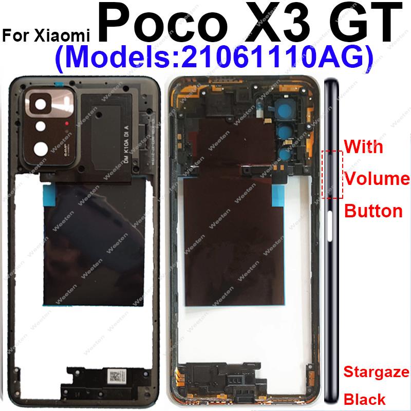 Middle Housing For Xiaomi POCO X3 GT X3GT Middle Frame Holder Cover ...