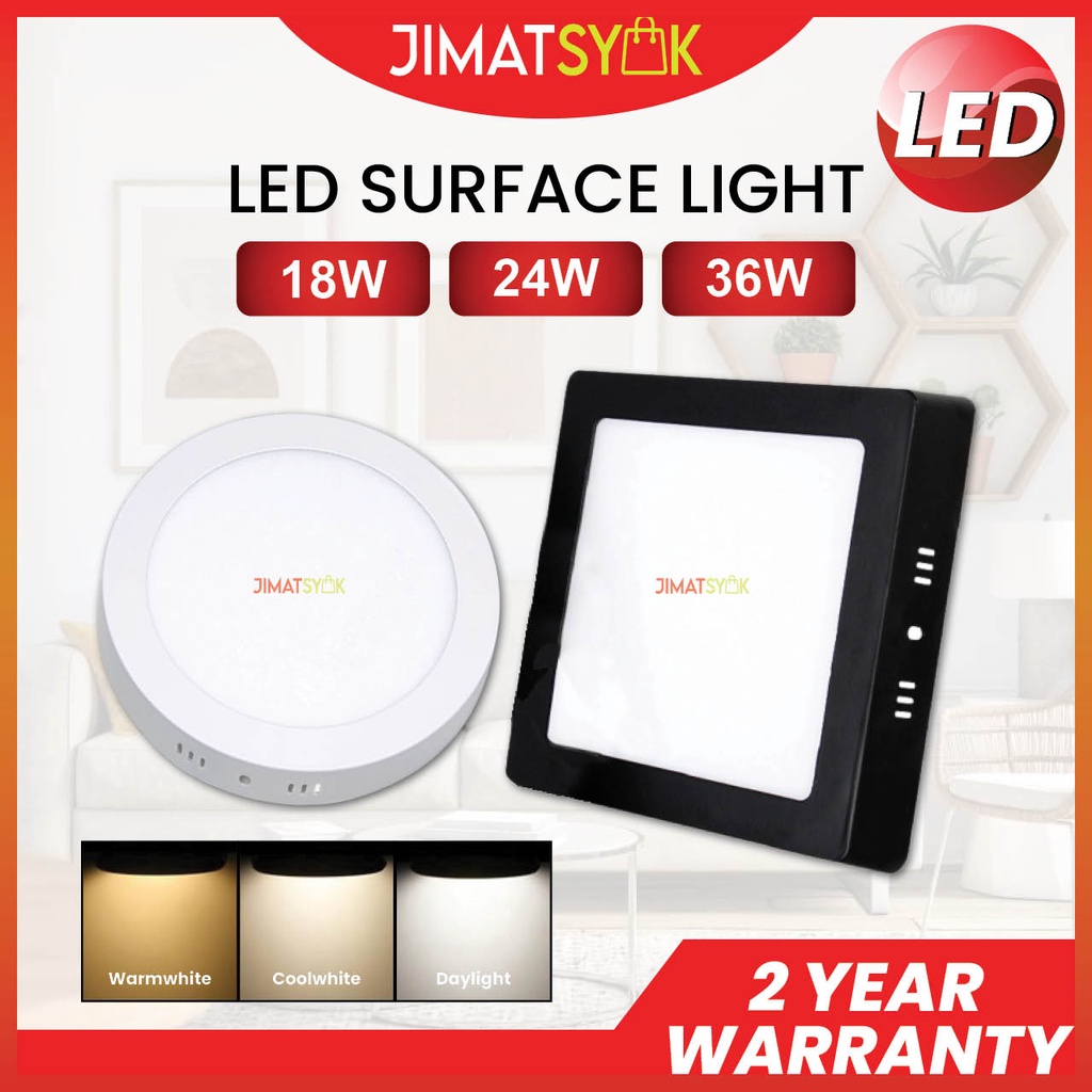 LED Surface Downlight 18W 24W 36W Round / Square LED Panel Downlight ...