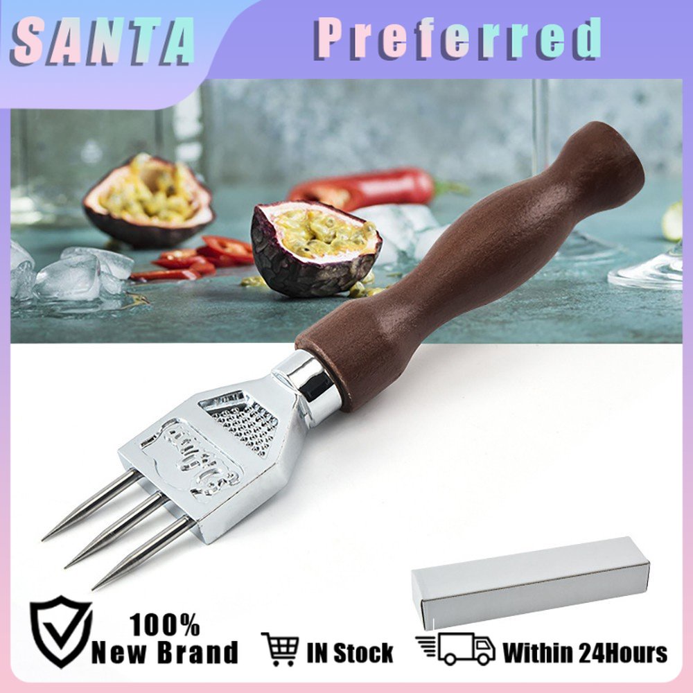 Solid Wood Handle Ice Pick Ice Crusher Zinc Alloy Ice Chipper For Bar ...