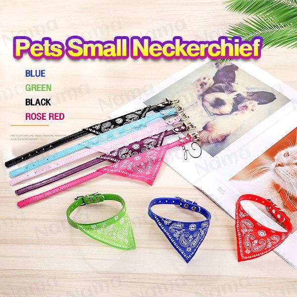 Adjustable Triangle Pet Puppy Dog Cat Neck Scarf Collar Bandana Collar ...