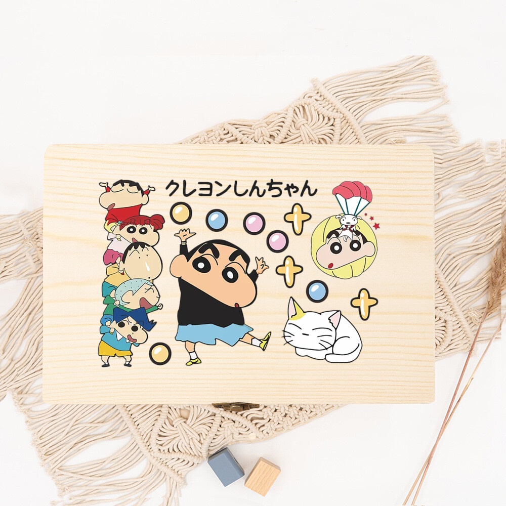 Crayon Shin Chan Cartoon Print Pattern Keepsake Box for Kids & Parents ...