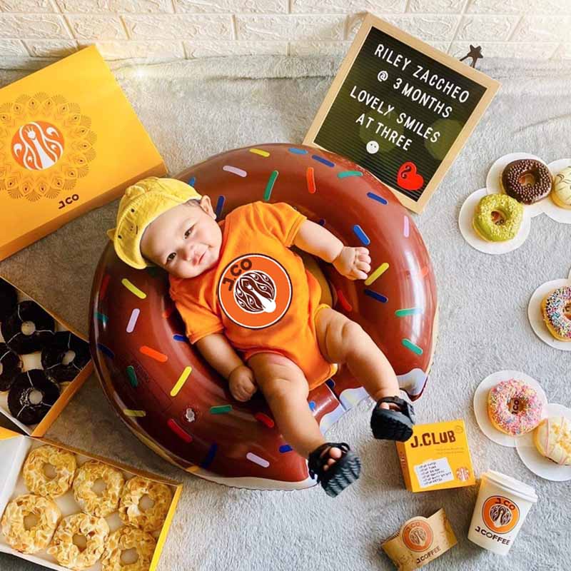 Haginbaby Food Themed JCO PRINT BABY ONESIE Cute DONUT Costume Unisex ...