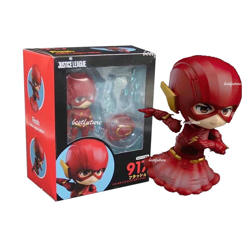 Nendoroid Justice League The Flash Change Face 917# Action Figure Model ...