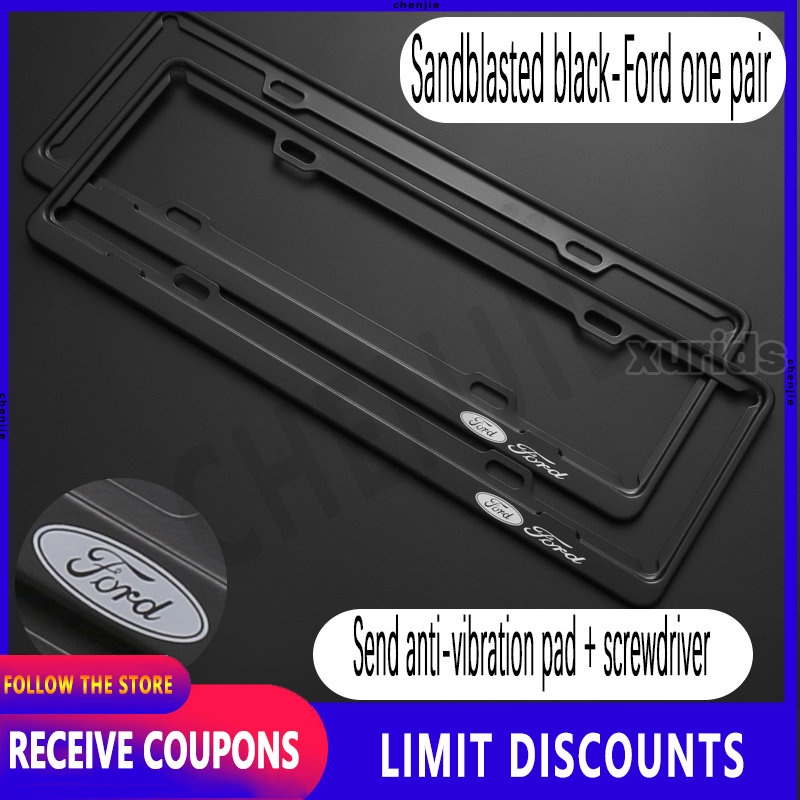 sale cod for 2pcs/set Ford territory Car license plate cover for Ford ...
