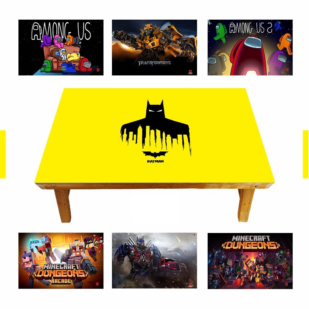 Batman TRANSFORMER Children's Study Table AMONG US MINIECRAFT Folding ...