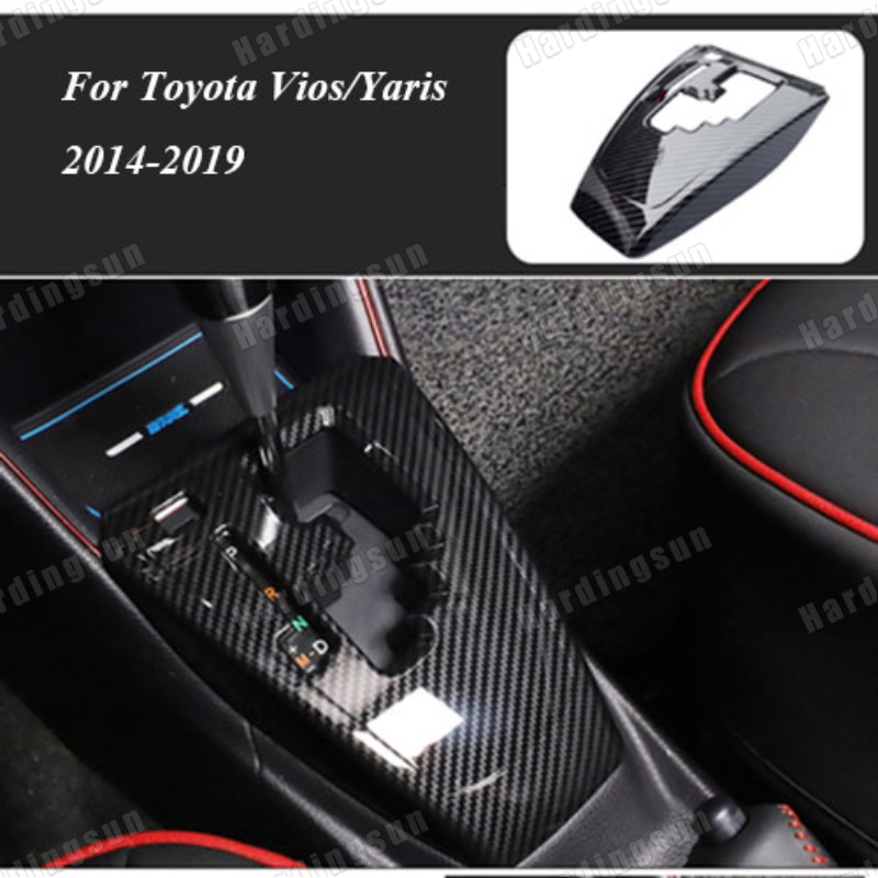 Carbon Fiber Interior Gear Box Panel Cover Trim For Toyota Vios/Yaris ...