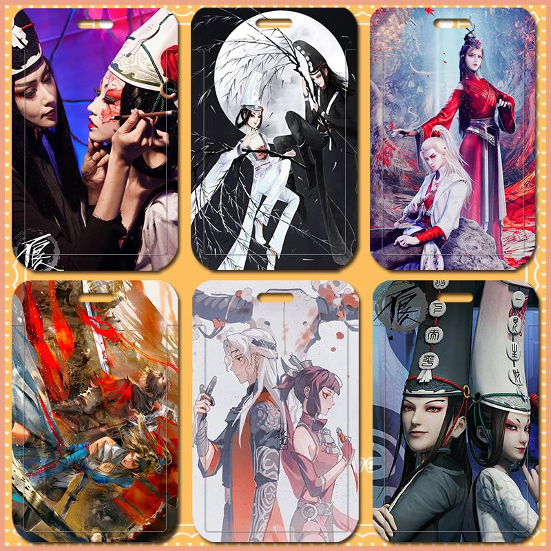 Anime Cartoon Bad Guy DIY Name Card Student School ID Card Holder MRT ...