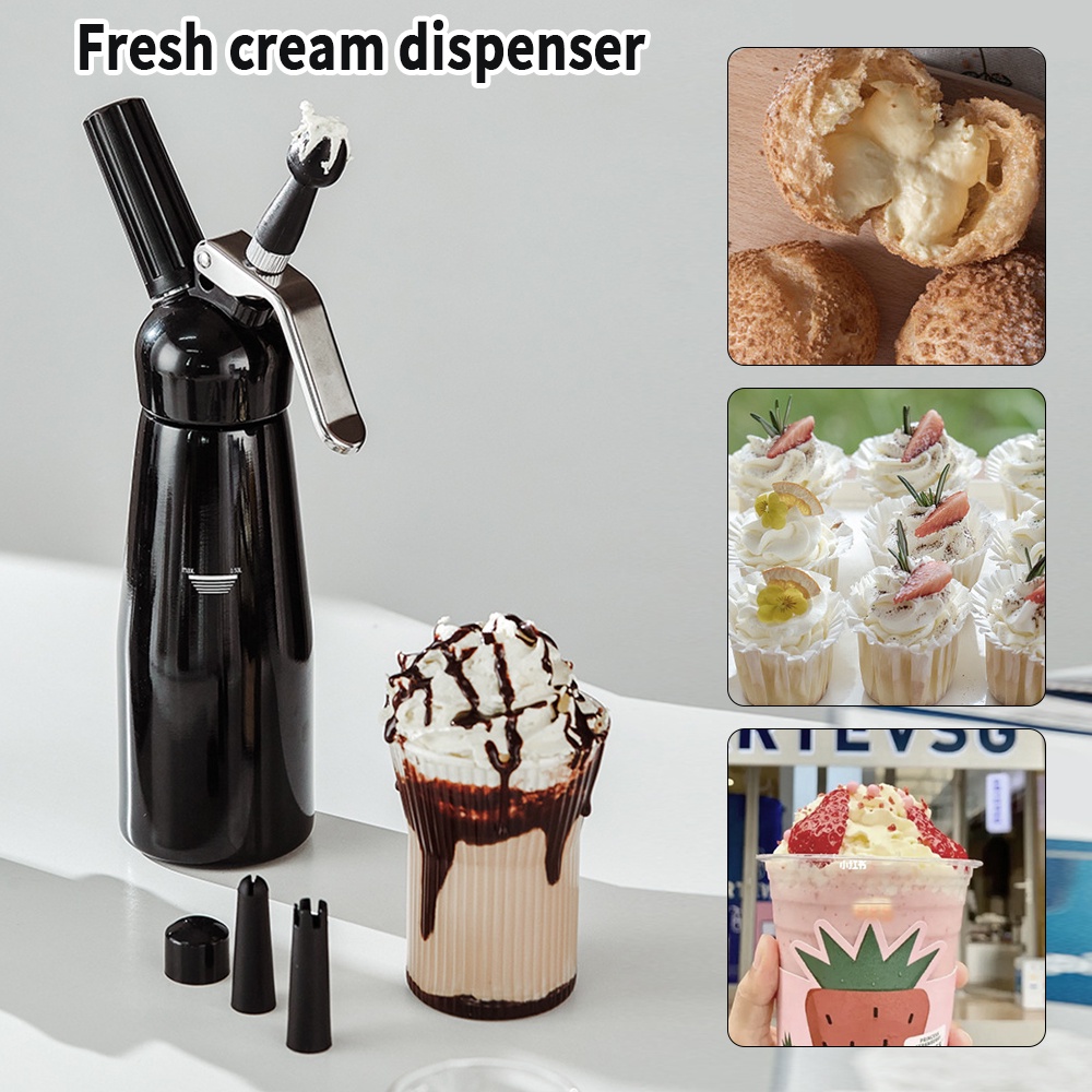 Hearyoo 500ML aluminum cream foaming machine Light cream gun Mounting ...