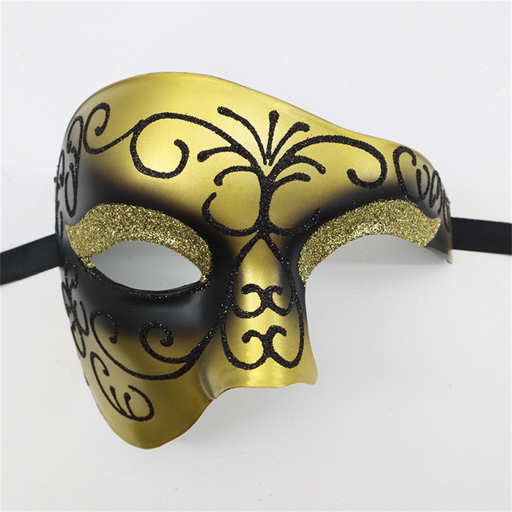 Halloween Steampunk Phantom Masquerade Cosplay Mask ABS Plastic Half ...