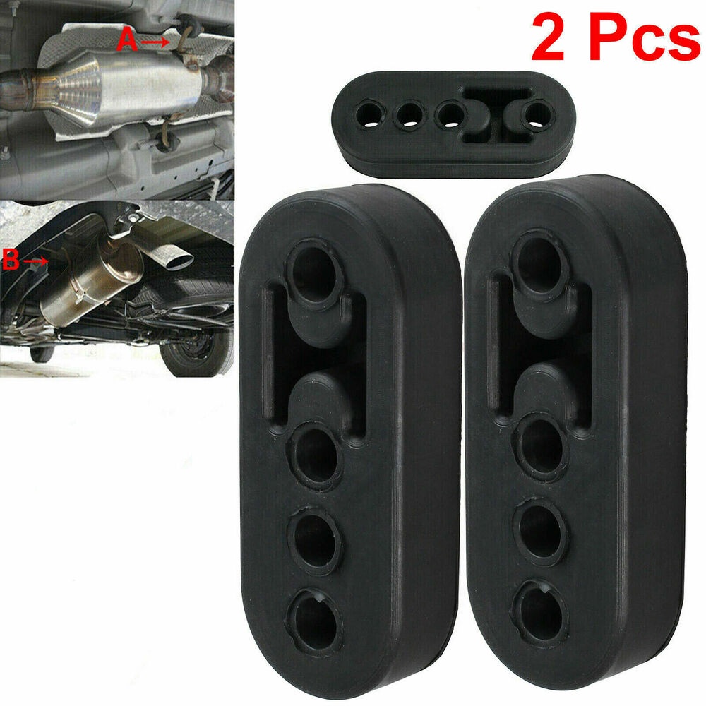 2X Car Exhaust Rubber Heavy Duty Pipe Mount Brackets Hanger Universal ...