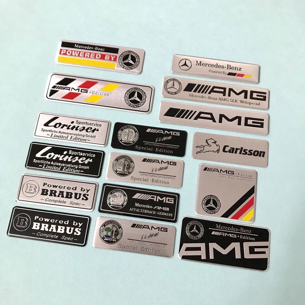 Benz Metal Car Body Nameplate Sticker Auto Rear Emblem Badge for ...