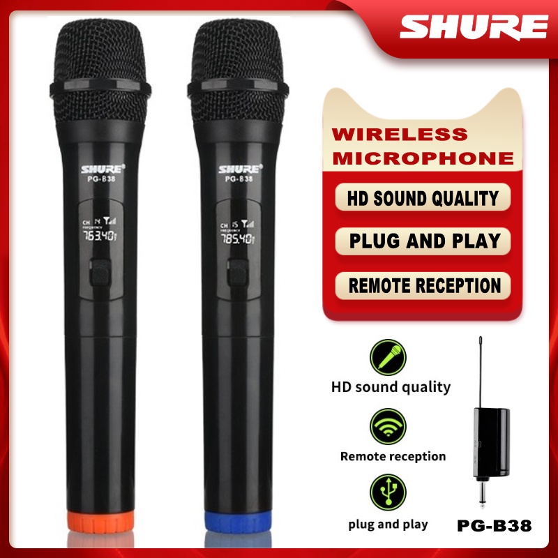 SHURE Wireless Microphone Original two-handed professional microphone ...