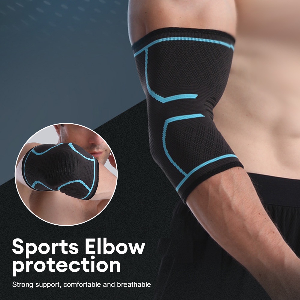 Elbow Brace Compression Support Sleeve for Tendonitis Tennis Elbow Golf ...