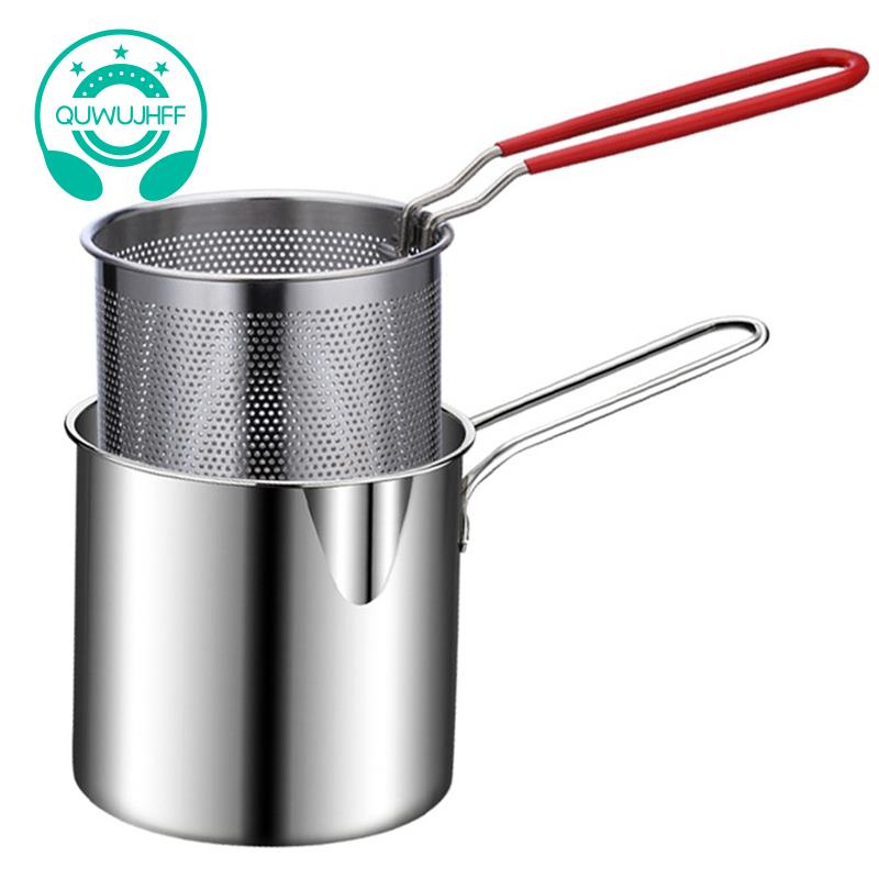 Stainless Steel Deep Frying Pot Tempura French Fries Fryer Deep Frying ...