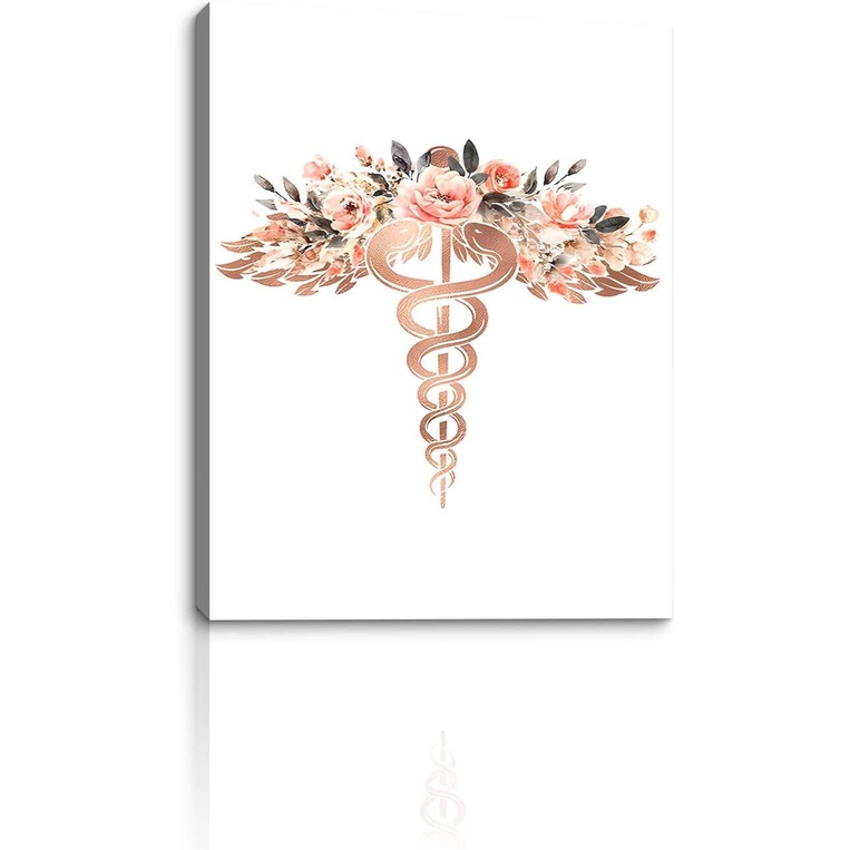 Medical Anatomical Wall Art Canvas Floral Anatomy Posters Wall Decor ...