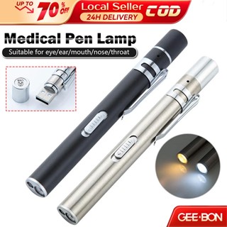GEEBON Medical Handy Pen Light USB Rechargeable Mini Flashlight LED ...