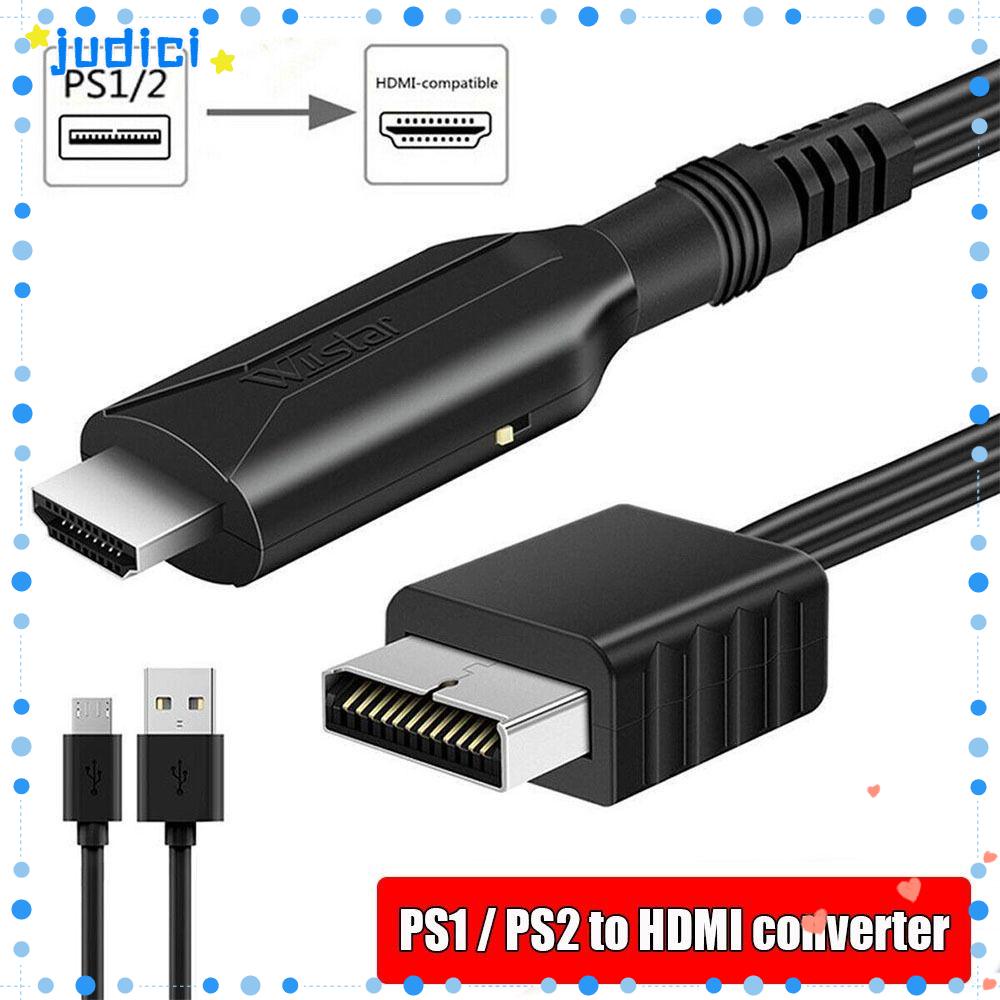 JUDICI PS2 to HDMI Adapter Audio Video Converter Cable 1M for Sony PS2 ...