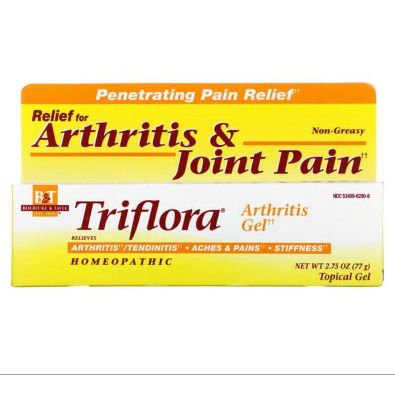 Allergies| Boericke&Tafel Triflora Arthritis Gel, 2.75 oz (77 g ...