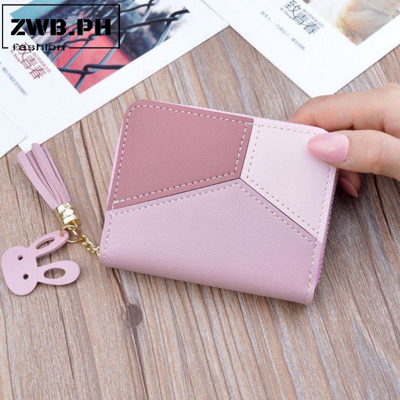 Korean Fashion Long Wallet for Women - PU Leather Short Purse in H9909 ...