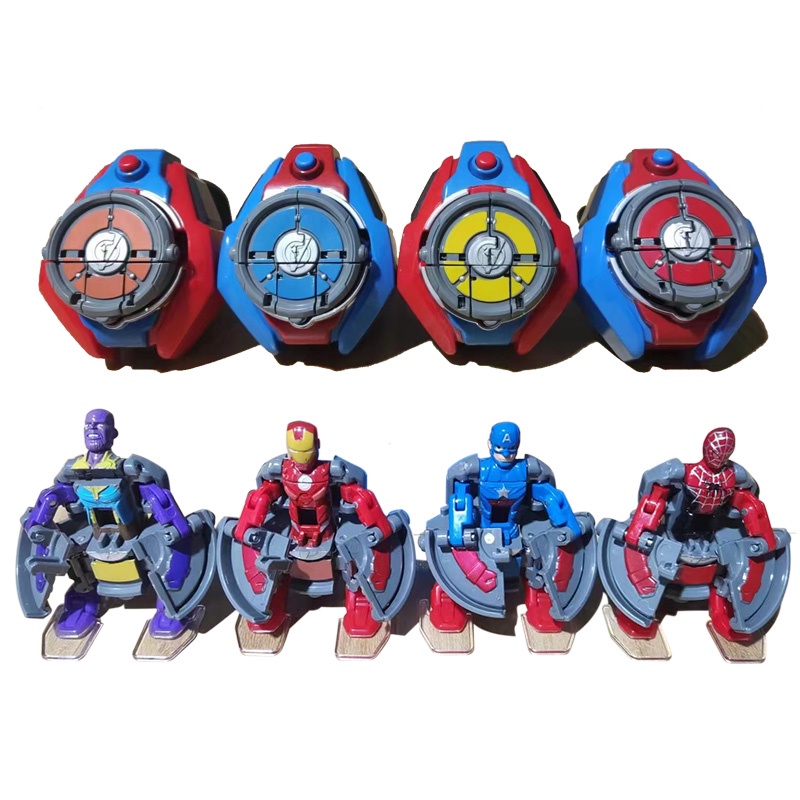 SENBO The Avengers Wristband Launcher Toys Spider-man Hulk Iron Man ...
