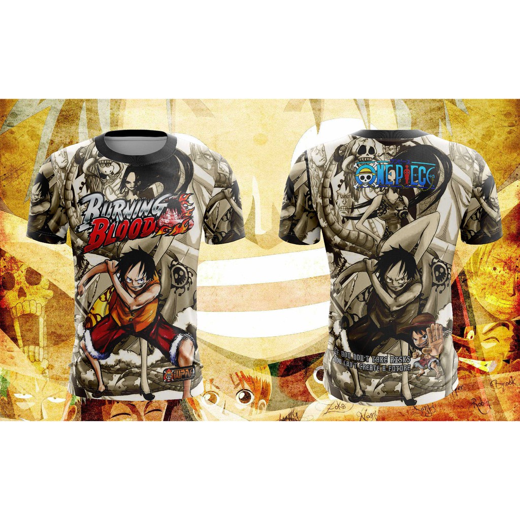 One Piece Anime Pattern 3D Printed T-shirt Anime Boy T-shirt | Shopee ...