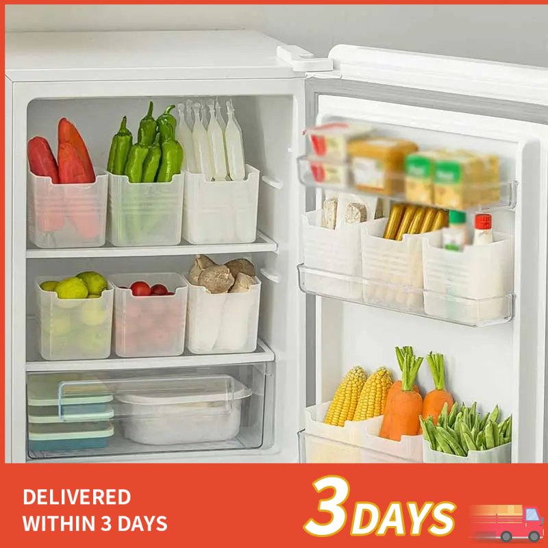 Fridge Door Storage Box Food Fresh Refrigerator Organizer Bin Food ...