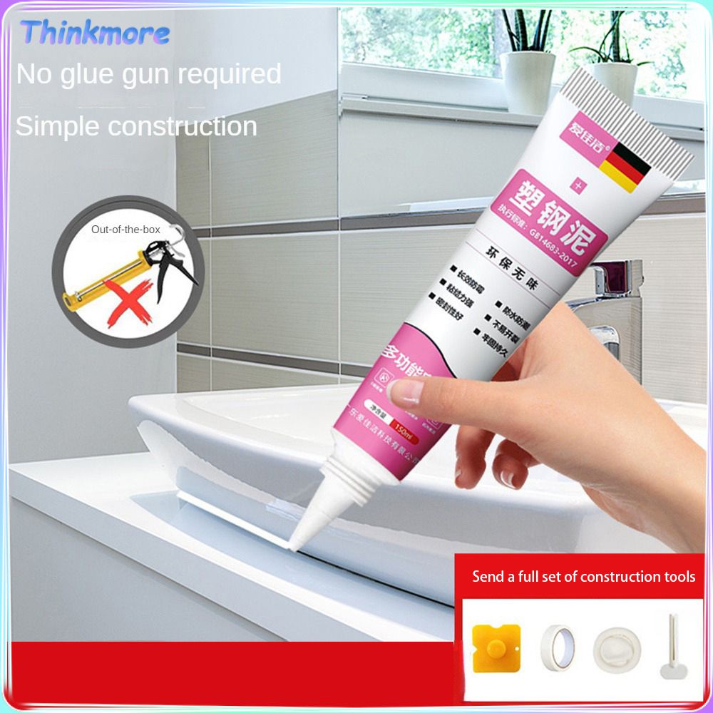 Plastic Steel Mud Anti-mildew Glass Glue Kitchen And Bathroom Waterproof Sealant Transparent ...