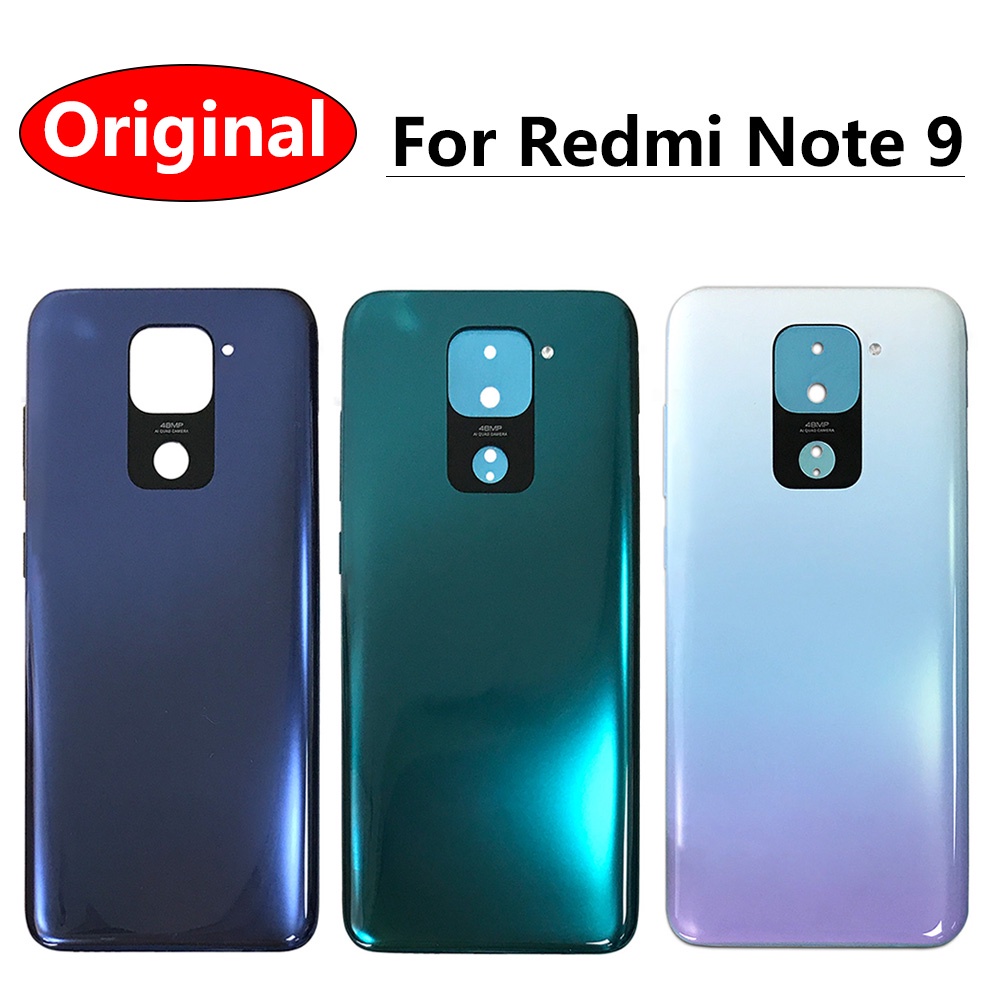 Original For Xiaomi Redmi Note 9 Back Rear Cover Battery Door Housing ...