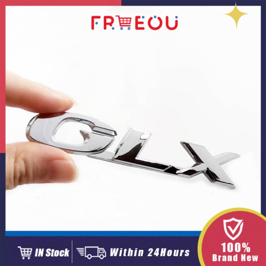 Silver ABS GLX Emblem Logo Car Auto Rear Emblem Badge Sticker Decal GLX ...